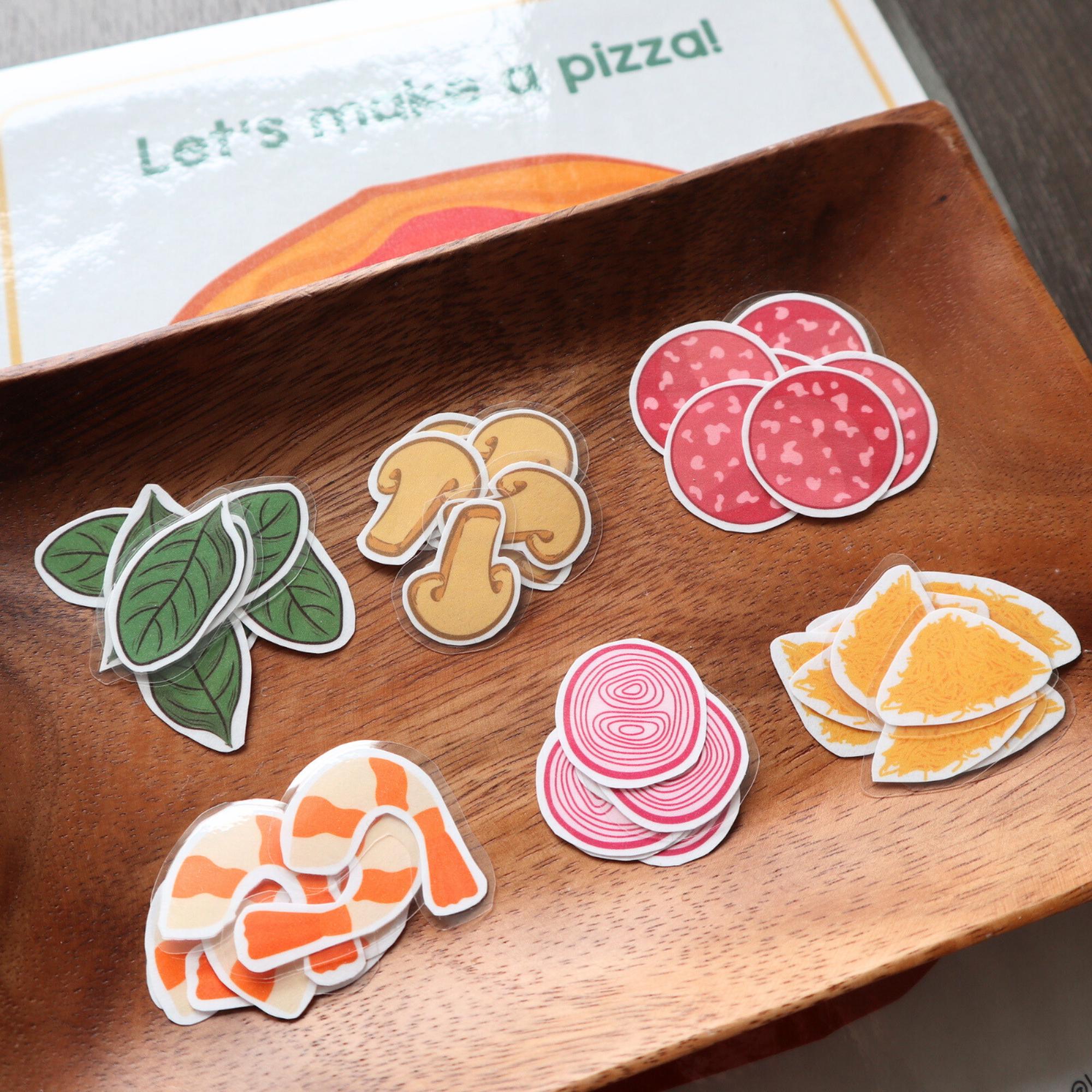 Pizza Making Printable for Preschool | Counting Game | Fine Motor ...