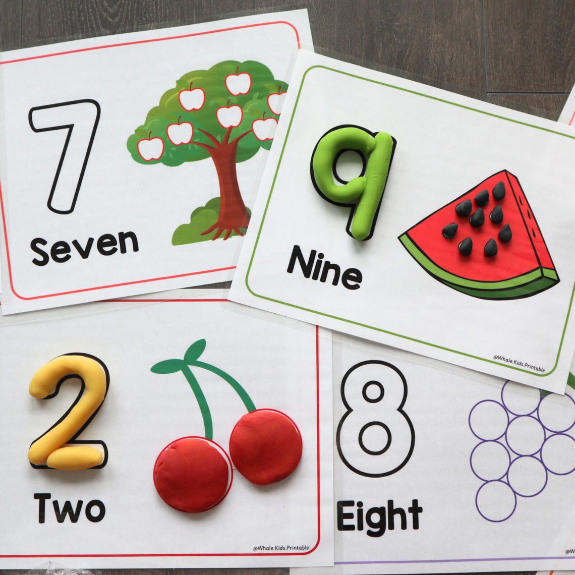 Playdough Number Mats 1-10 Printable | Counting Activity for Toddlers ...