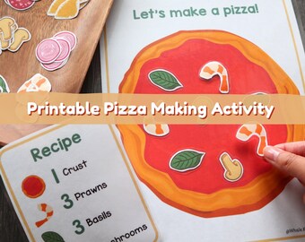 Pizza Math Counting Game: Printable Topping Order Activity for Kids ...