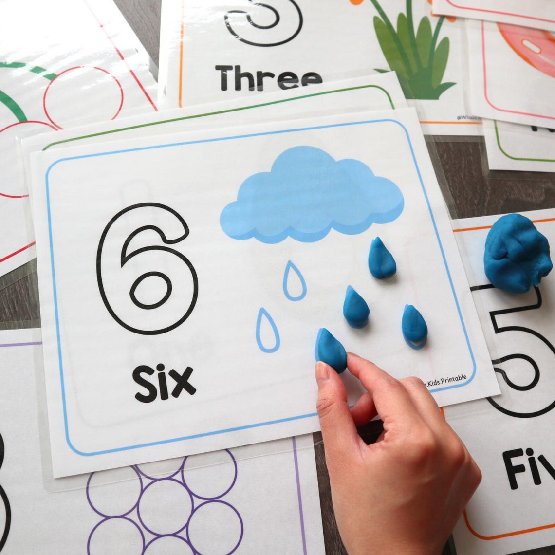 Playdough Number Mats 1-10 Printable | Counting Activity for Toddlers ...