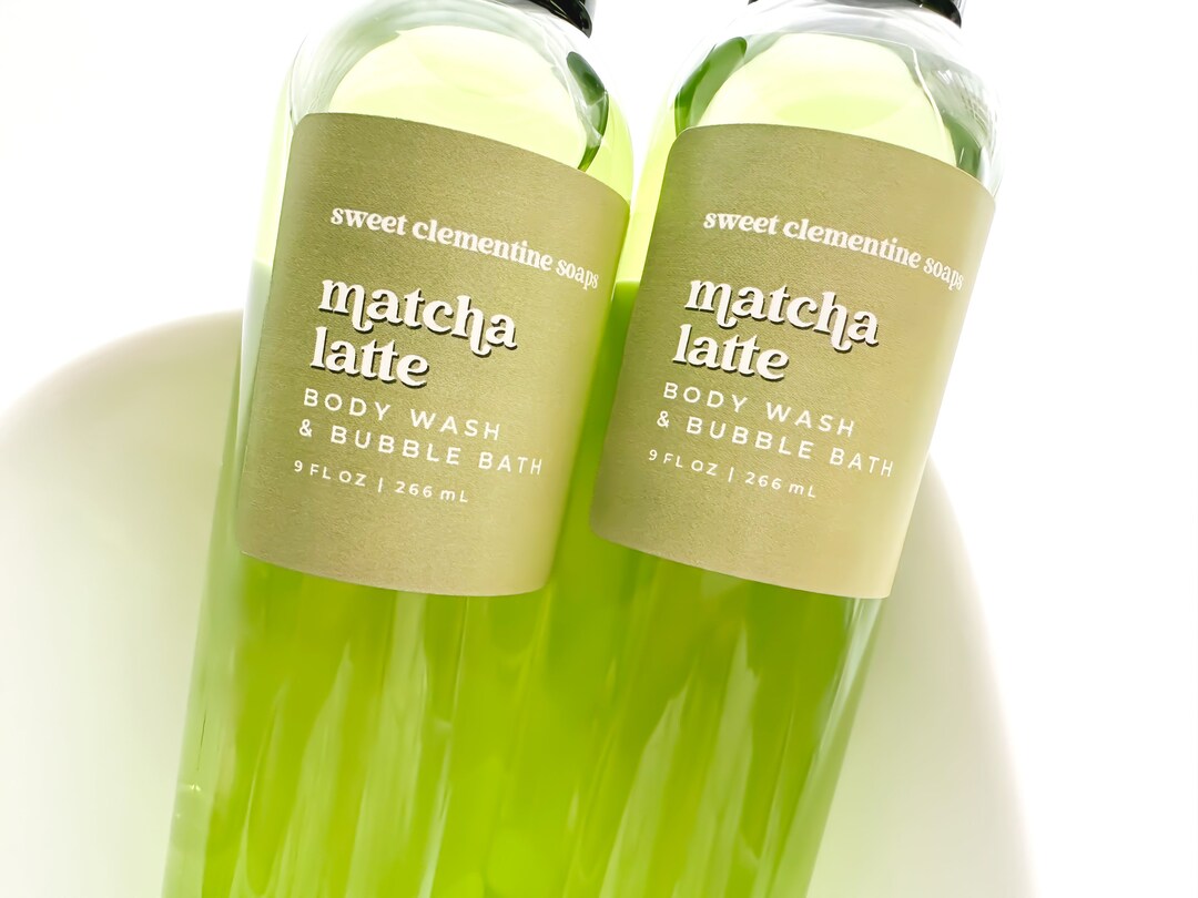 Body Wash Matcha Latte Shower Gel Bubble Bath Liquid Soap - Etsy