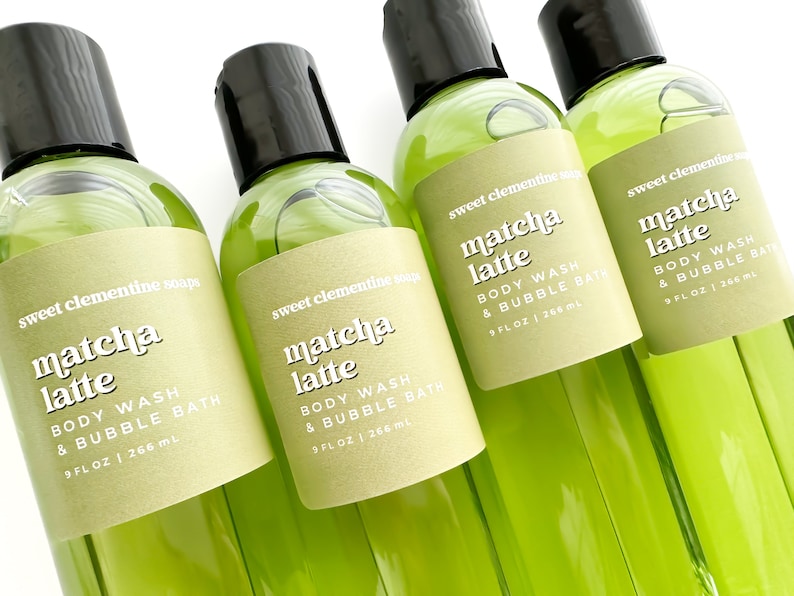 Body Wash Matcha Latte Shower Gel Bubble Bath Liquid Soap - Etsy