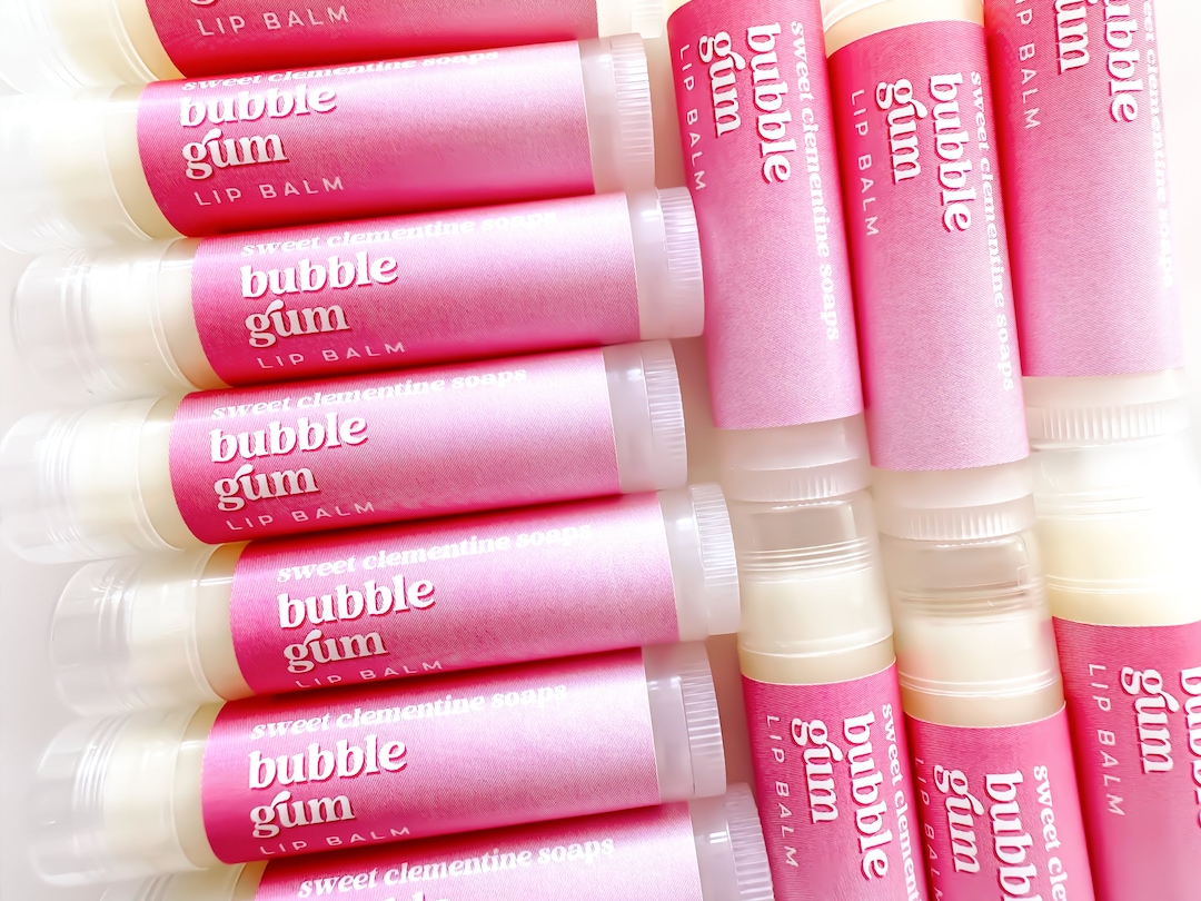 Bubble Gum Lip Balm Moisturizing Avocado and Jojoba Oil Lip - Etsy