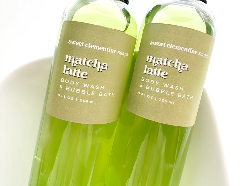 Body Wash Matcha Latte Shower Gel Bubble Bath Liquid Soap - Etsy