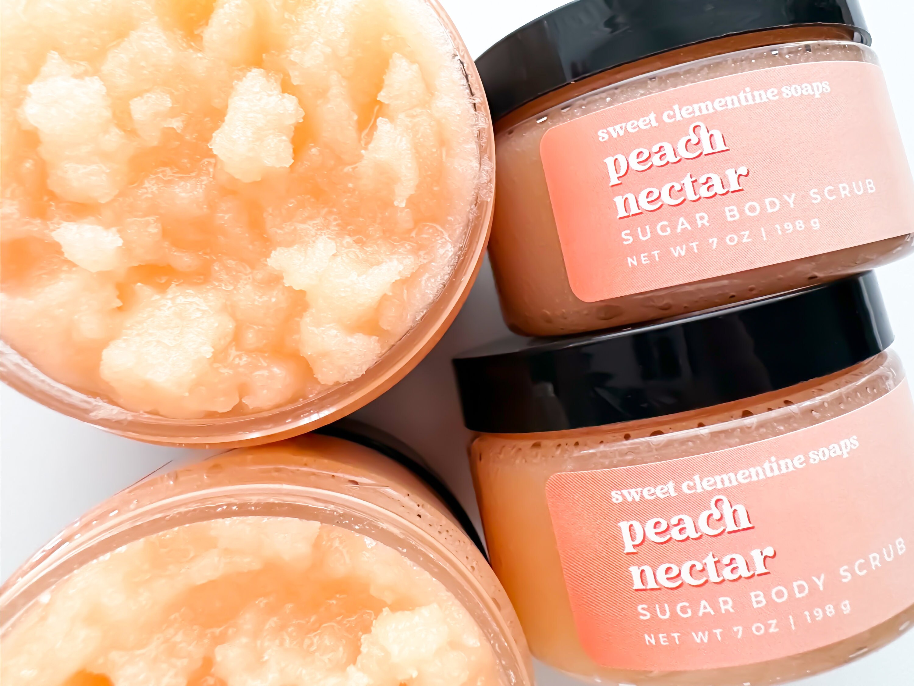 Peach Nectar Sugar Body Scrub Body Polish Exfoliating Scrub - Etsy