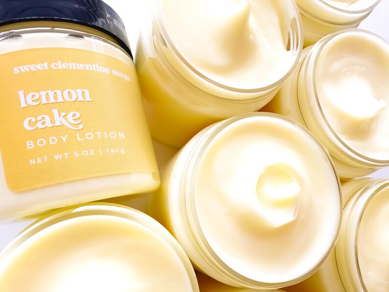 Lemon Cake Body Lotion Body Cream Body Butter Lotion Lemon - Etsy