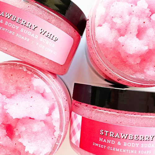 Strawberry Sugar Scrub Body Scrub Exfoliating Scrub - Etsy