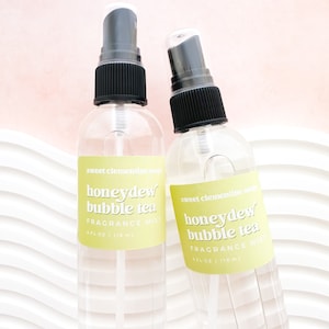 Honeydew Bubble Tea Fragrance Mist Body Mist Body Spray - Etsy