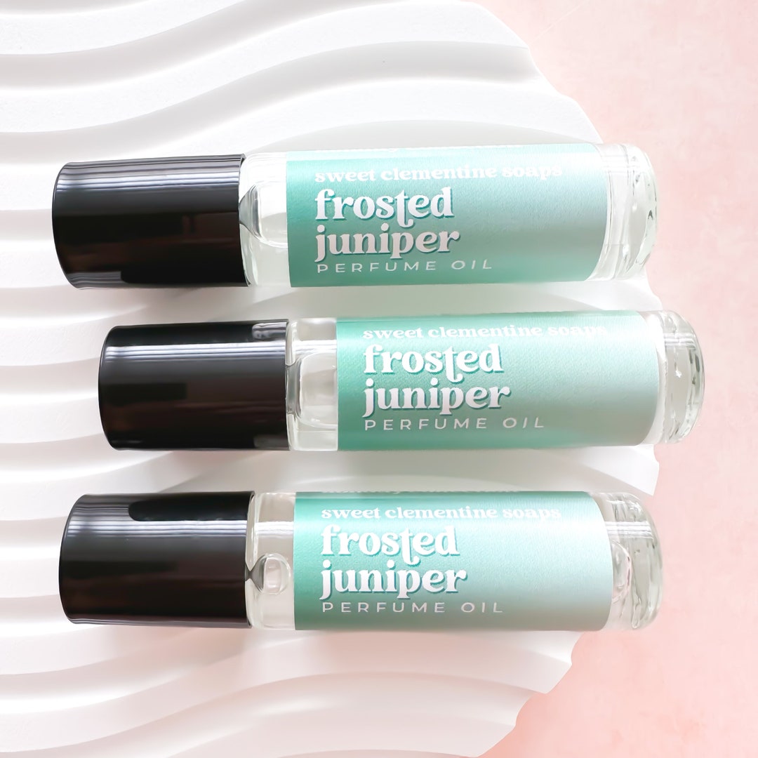 Frosted Juniper Perfume Oil Fragrance Roll On, Holiday Collection ...