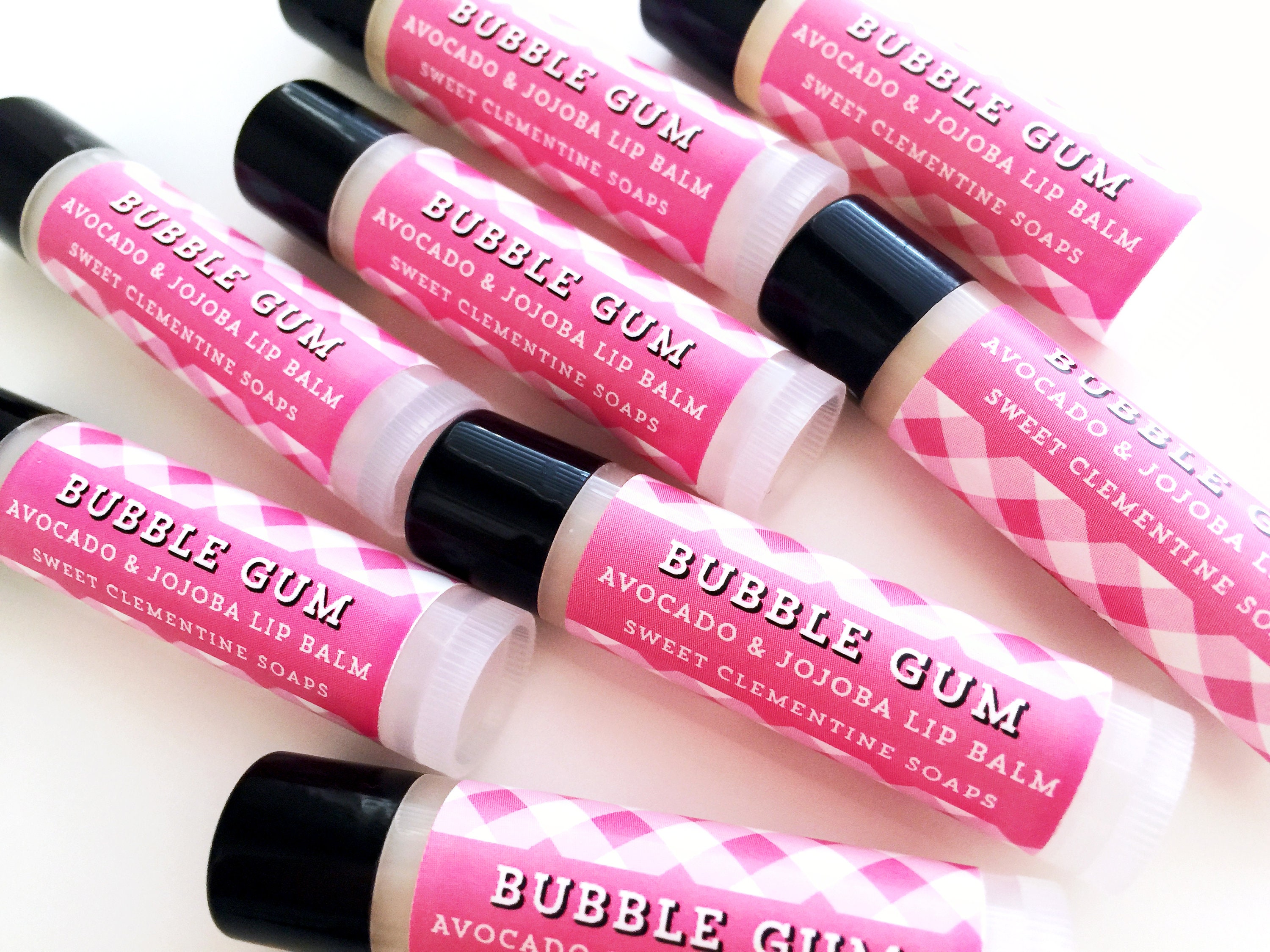 Bubble Gum Lip Balm Moisturizing Avocado and Jojoba Oil Lip | Etsy