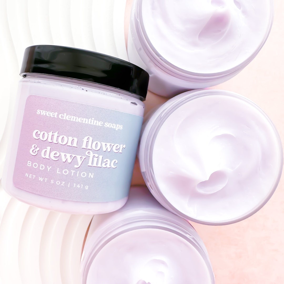 Body Lotion, Cotton Flower and Dewy Lilac | Body Butter Cream With ...
