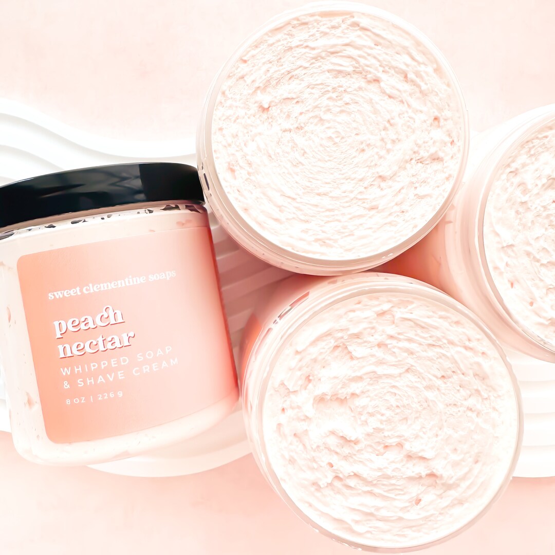 Peach Nectar Whipped Soap and Shaving Cream - Etsy