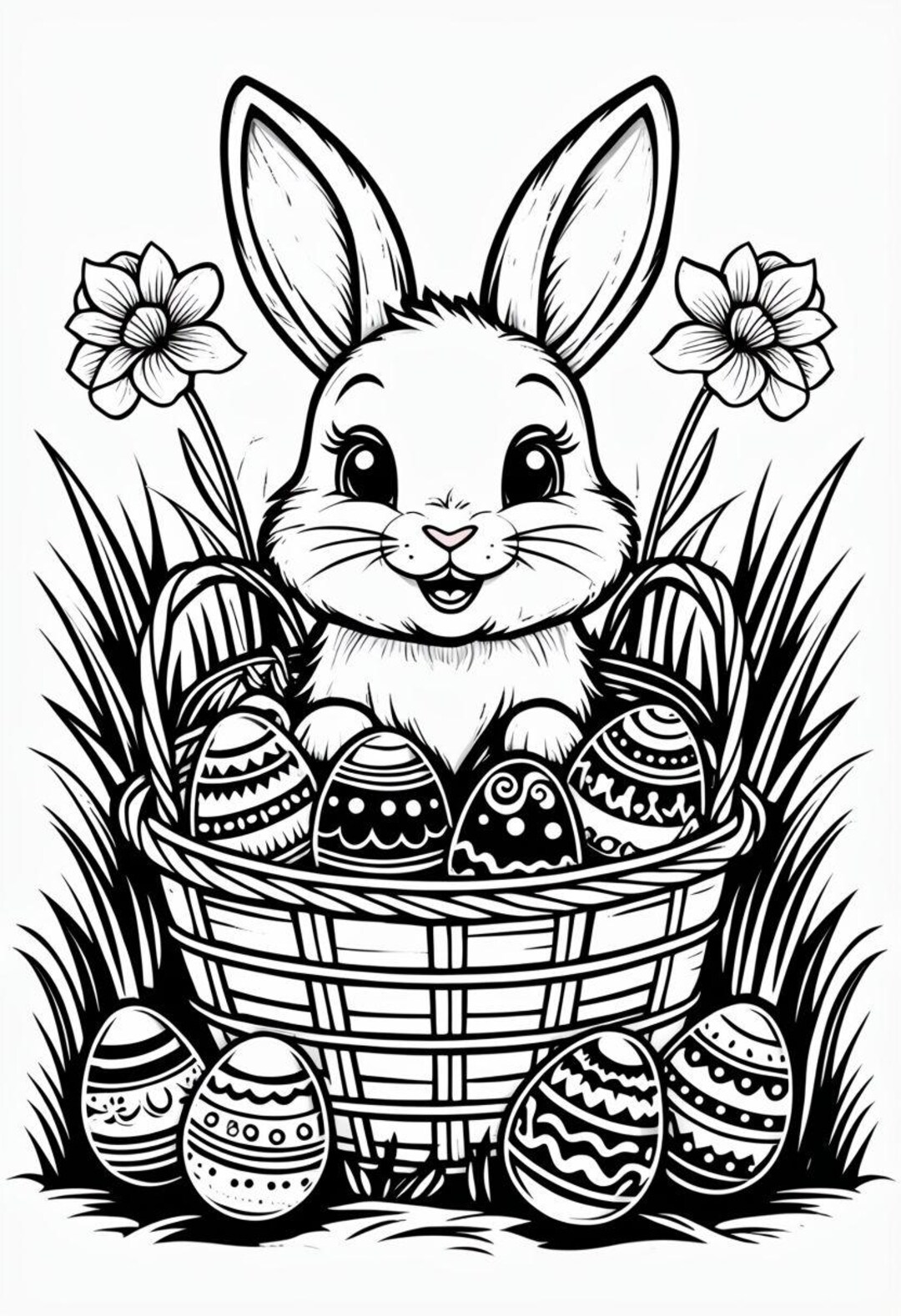 Easter Colouring Sheet - Etsy