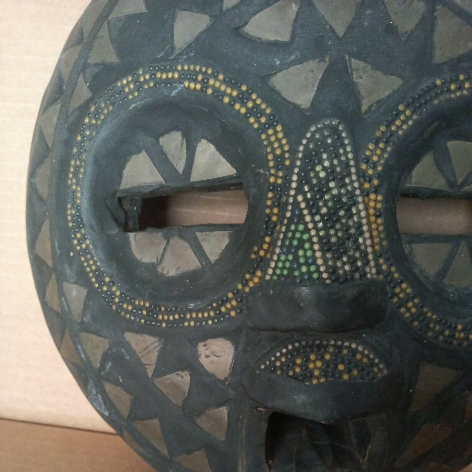 African Art Baluba Hand Carved Moon Mask Ashanti People of West Ghana ...