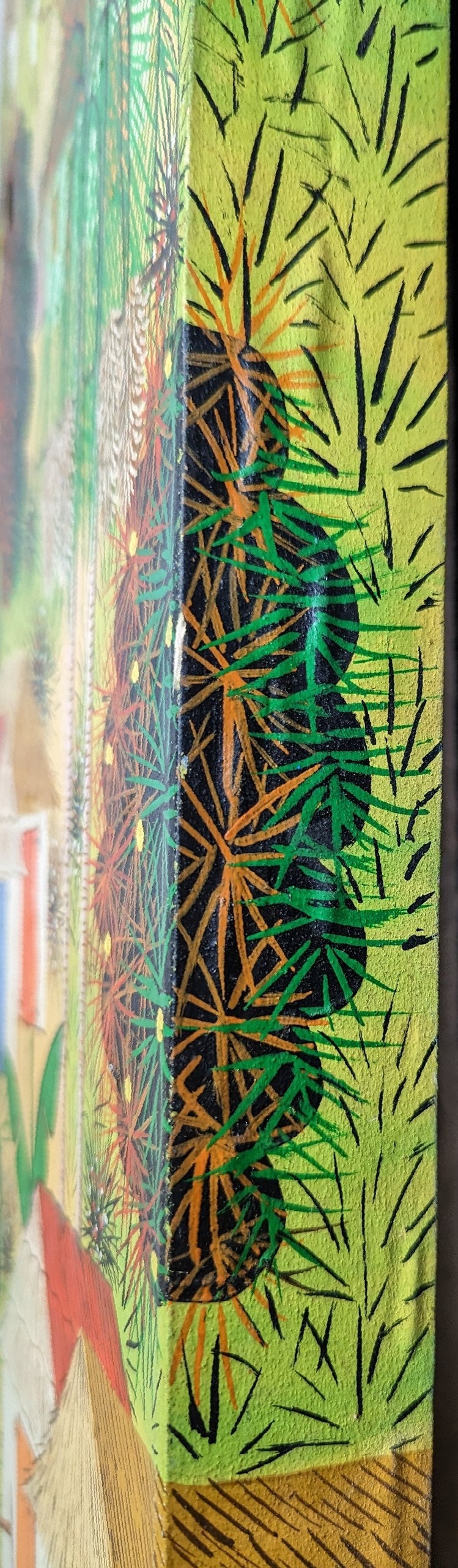 Haitian Art Painting by Jean Nelson Dubic - Ayiti Village - Etsy