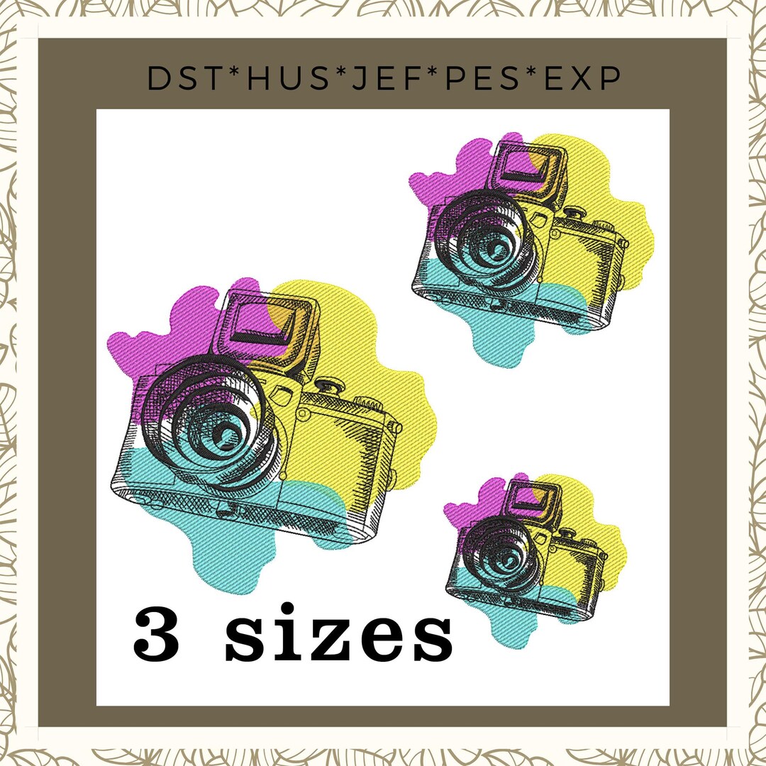 Camera Machine Embroidery Design - Etsy
