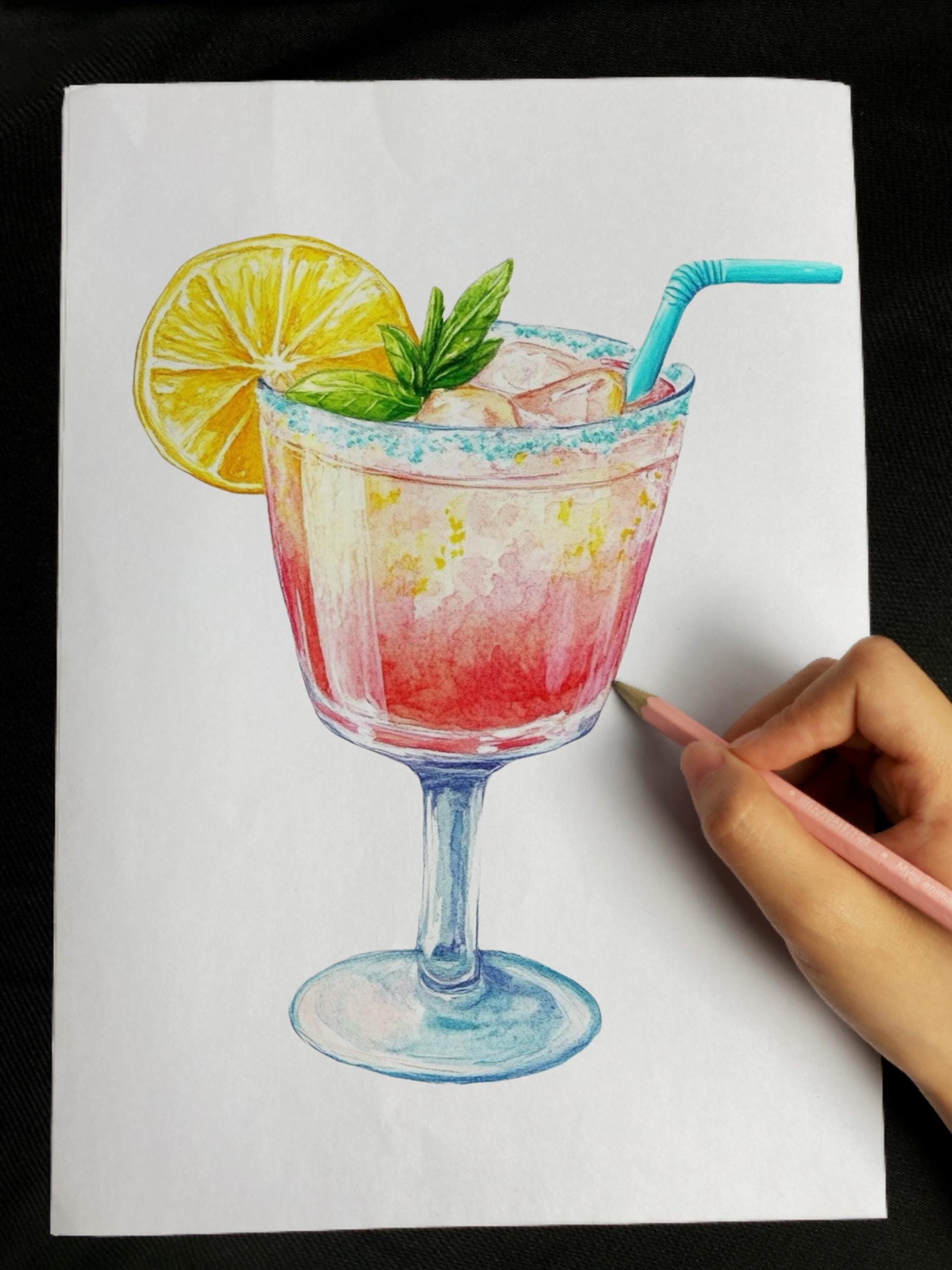 Signature Cocktails Clip Art | Transparent PNG | 300 DPI High ...