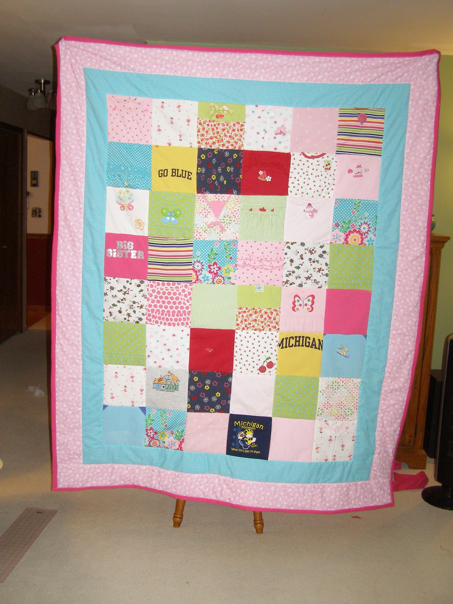 Keepsake Quilt From Baby Clothes size 72 X90 Twin Size - Etsy