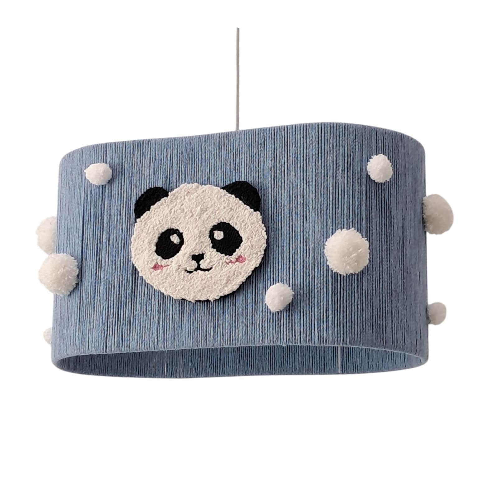 Yarn Lamp Shade With Panda Punch Neddle, Ceiling Chandelier - Etsy