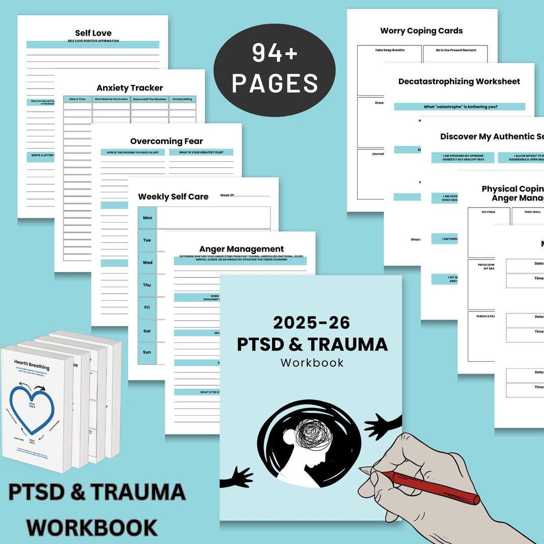 Healing From Trauma Planner Workbook| Therapeutic Safety Plan| Coping ...