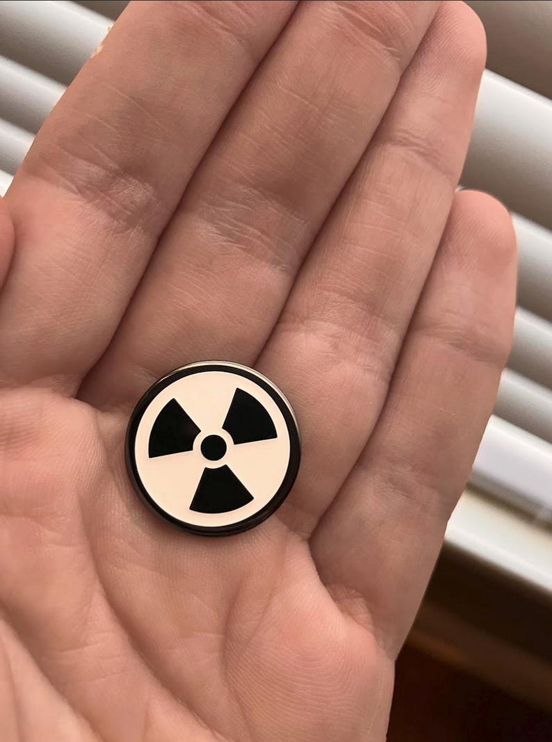 Glow-in-the-dark Radiation Hazard Symbol Hard Enamel Pin - Etsy
