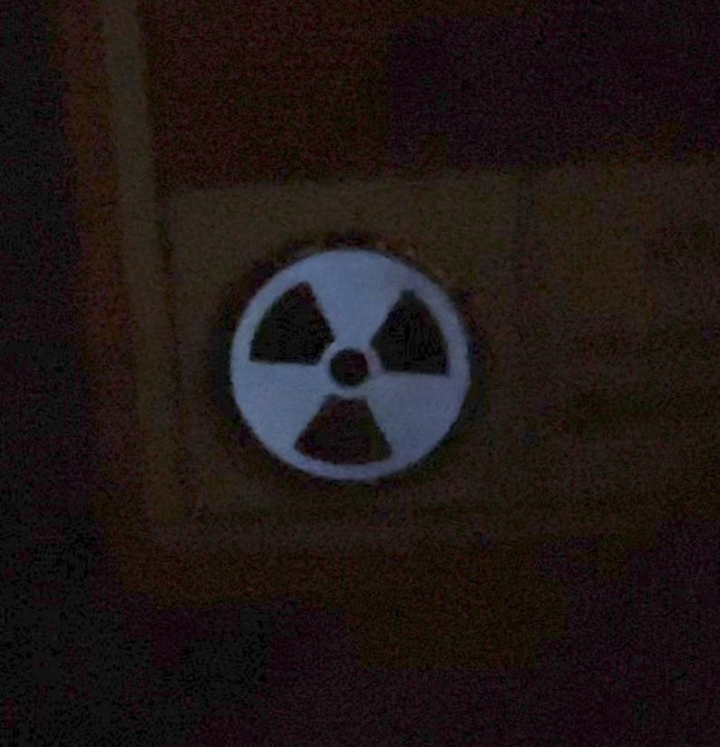 Glow-in-the-dark Radiation Hazard Symbol Hard Enamel Pin - Etsy