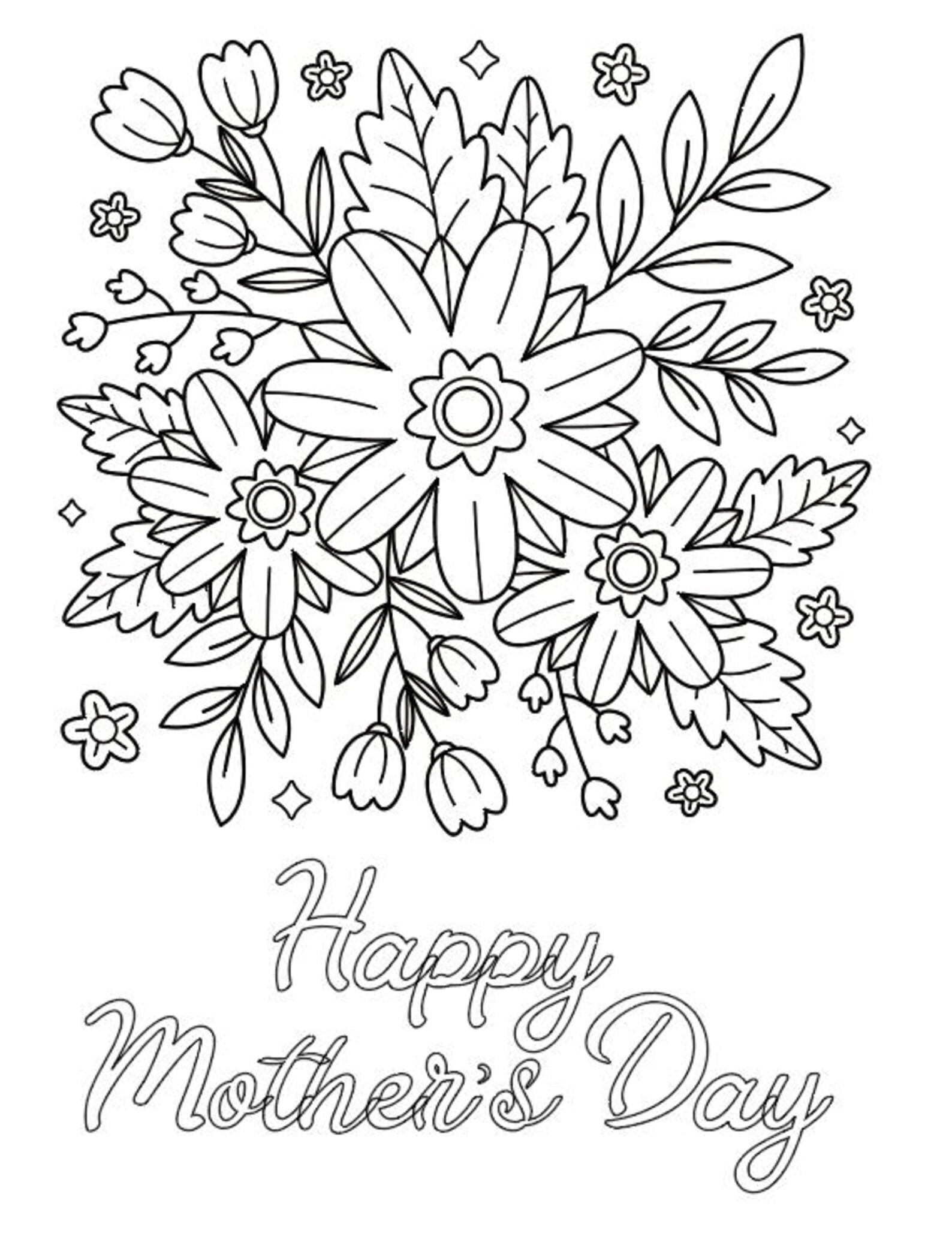 12 Printable Mother's Day Coloring Pages | Kids Activity Sheets | DIY ...