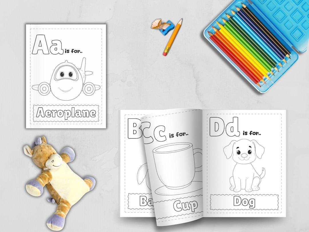 ABC Coloring Book |alphabet Coloring Books | A-Z Alphabets Learning ...