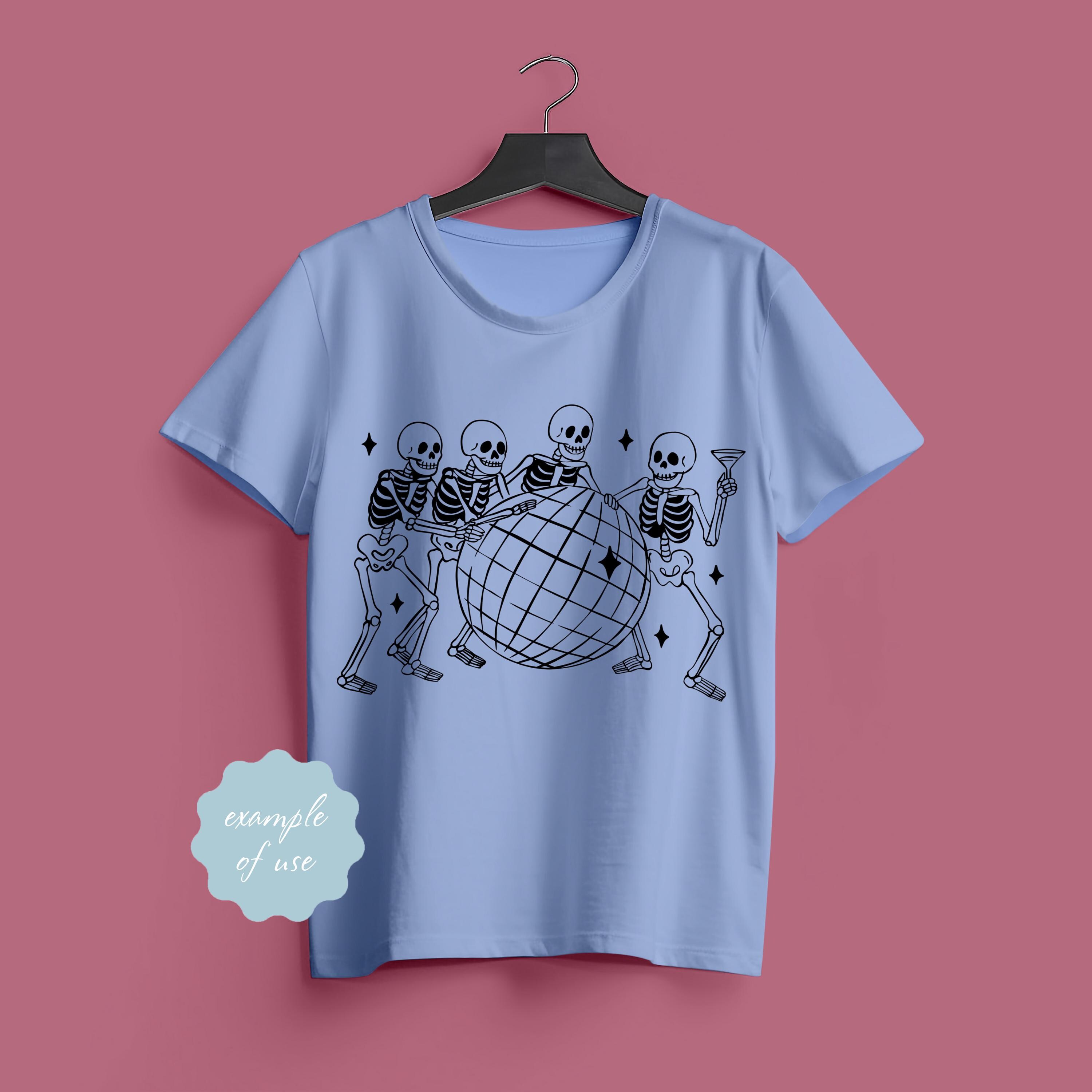 Party Skeleton Clipart Set Halloween Skeleton PNG SVG Spooky Cute ...