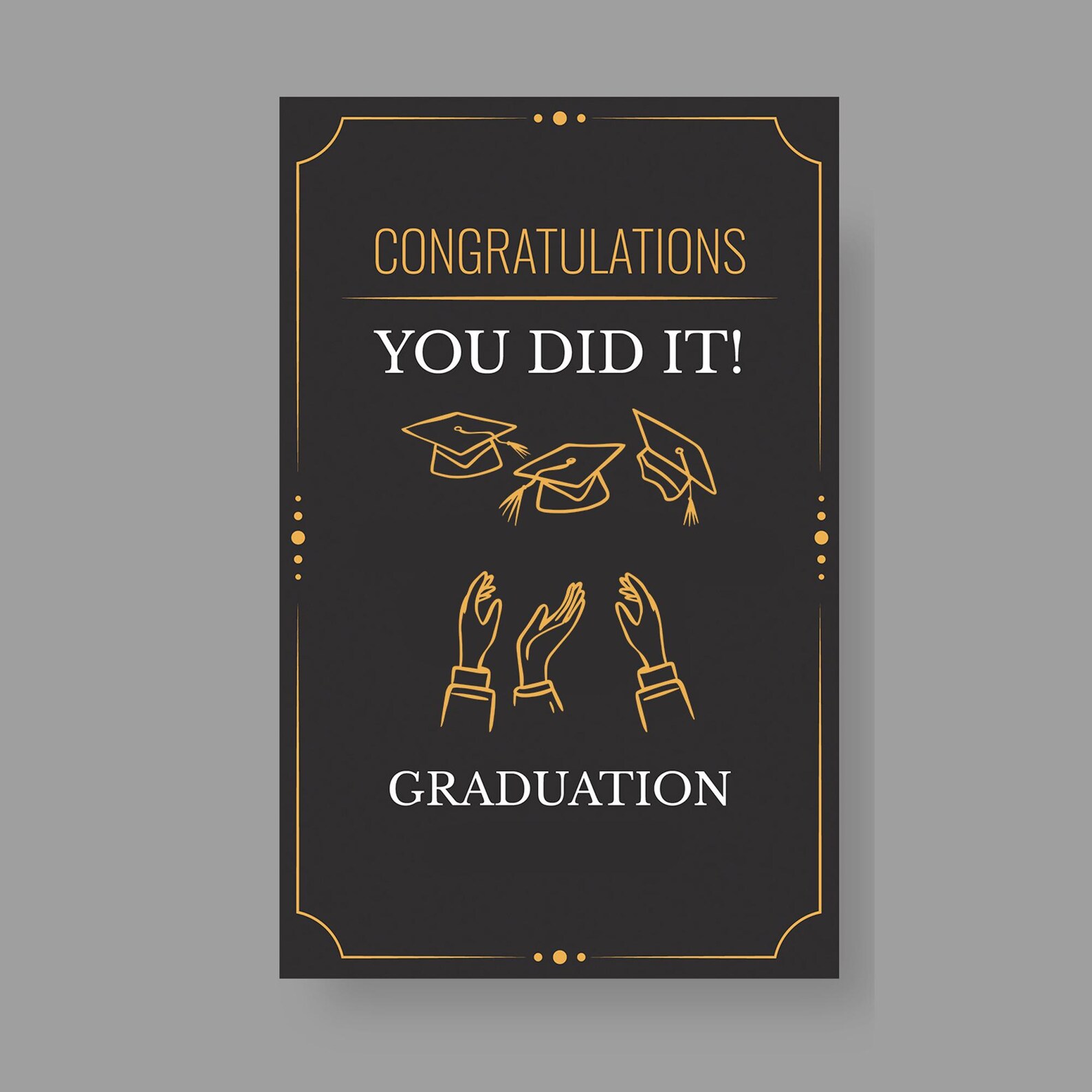 Graduation Clipart Hand-drawn Graduation Line Art Illustrations ...