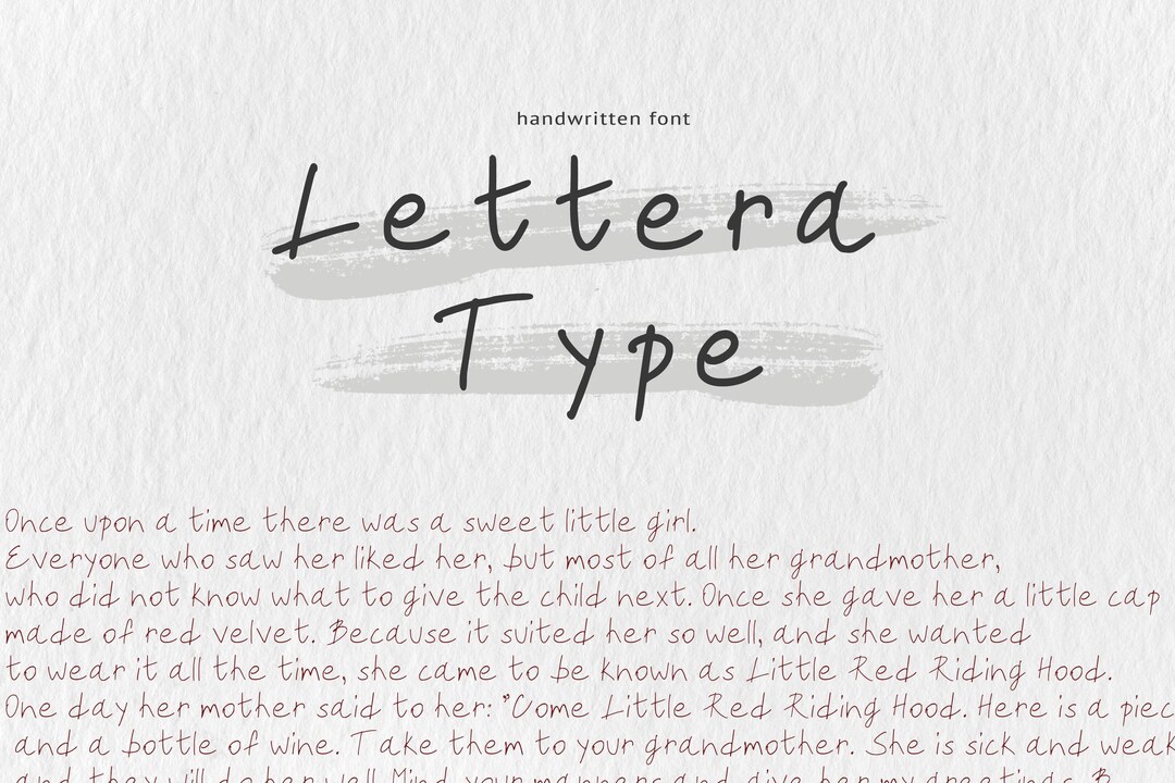 Lettera Type - Thin, Playful Handwritten Font for Postcards, Letters ...