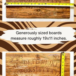 Spirit Board and Planchette: One-of-a-kind, Wood Engraved, Hand-painted ...