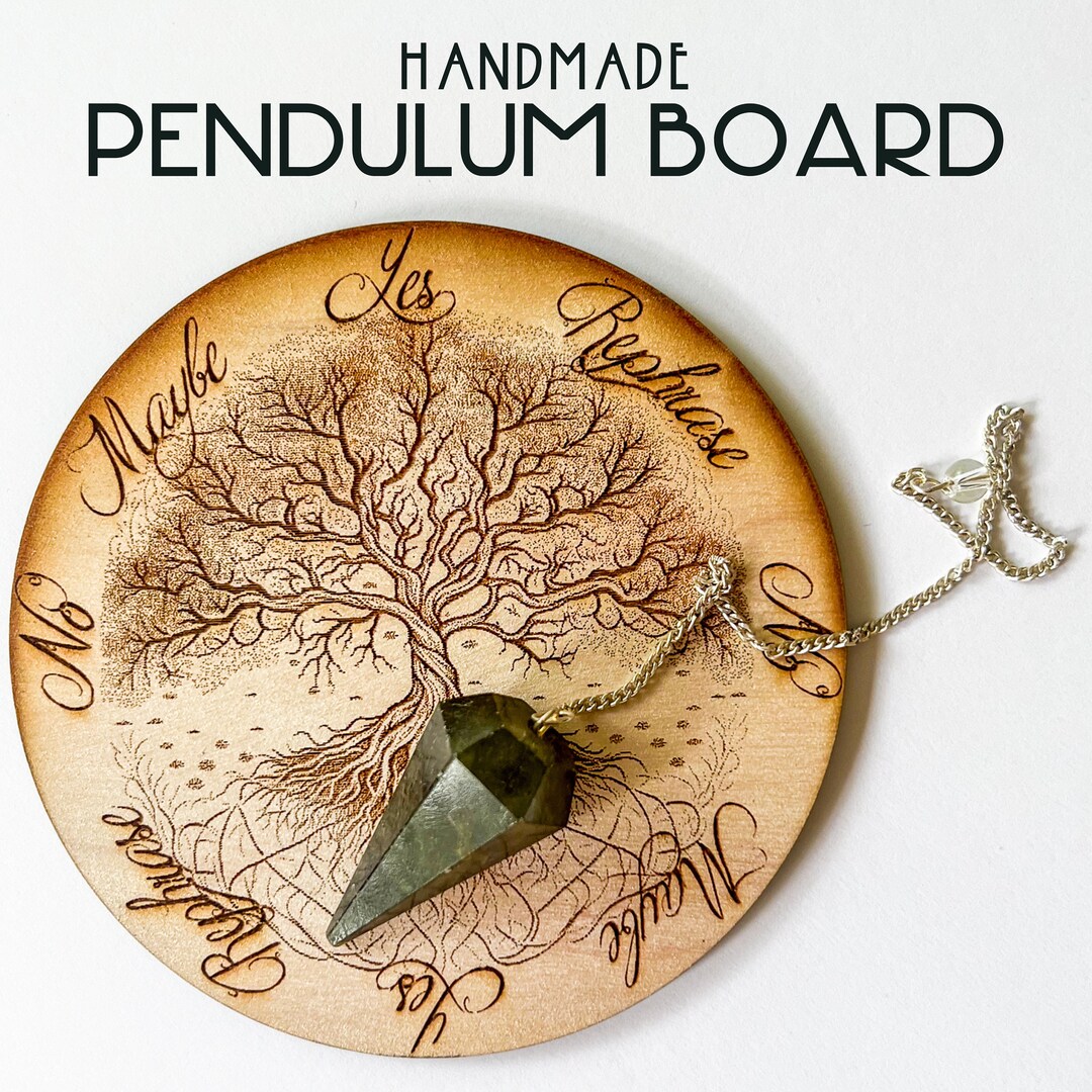 Glow in the Dark Tree of Life Pendulum Board: Handmade Engraved Wood - Etsy