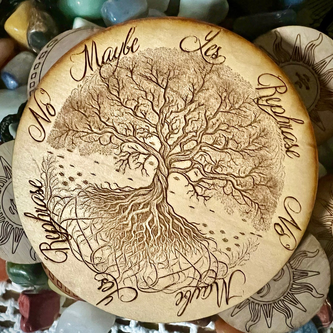 Handmade Tree of Life Pendulum Board: Engraved Birch Wood - Etsy