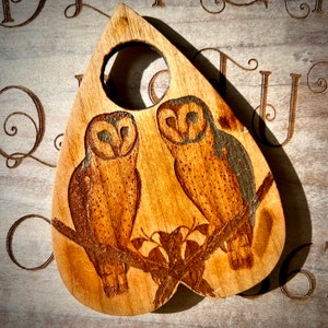 Spirit Board and Planchette: One-of-a-kind, Wood Engraved, Hand-painted ...