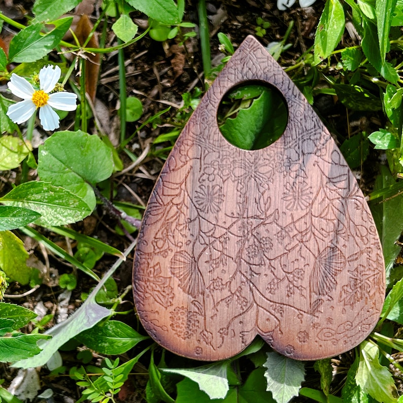 Handmade Planchette for Use With Spirit Board and Ouija Boards: Wood ...