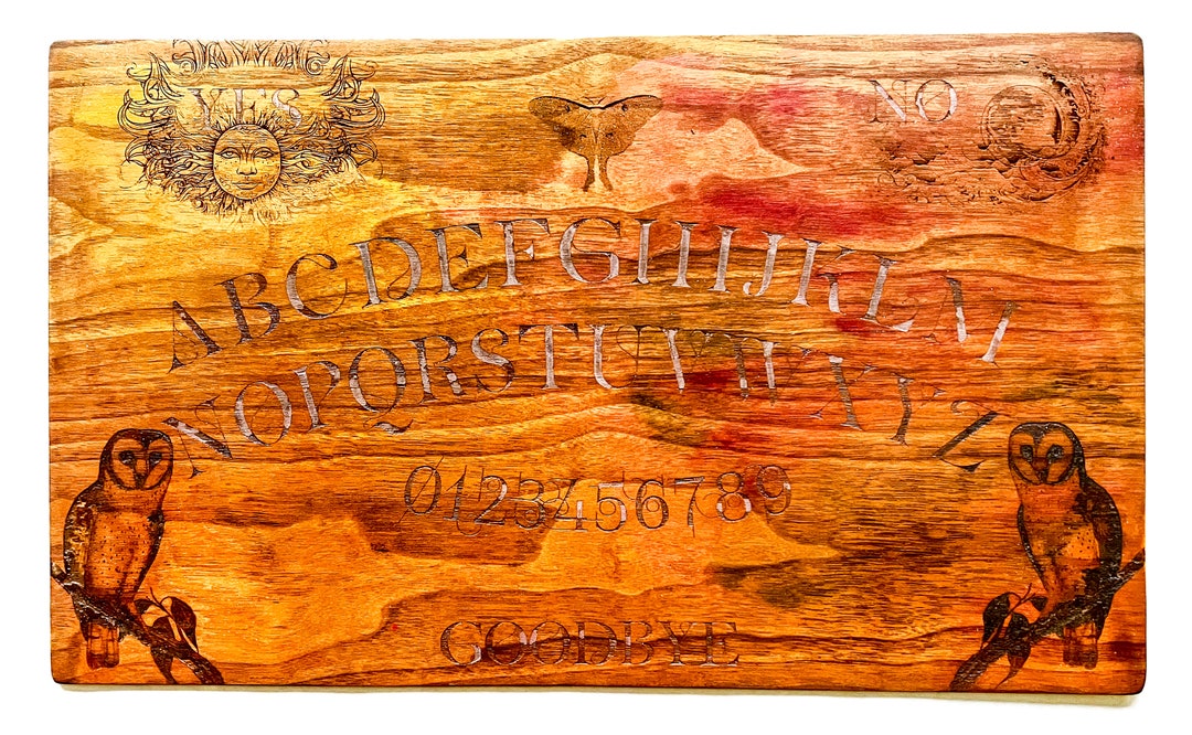 Handmade Barn Owls Spirit Board & Planchette: One-of-a-kind, Engraved ...