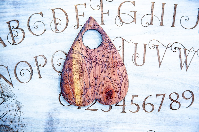 Handmade Planchette for Use With Spirit Board and Ouija Boards: Wood ...