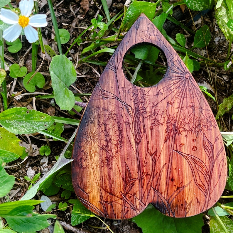 Handmade Planchette for Use With Spirit Board and Ouija Boards: Wood ...