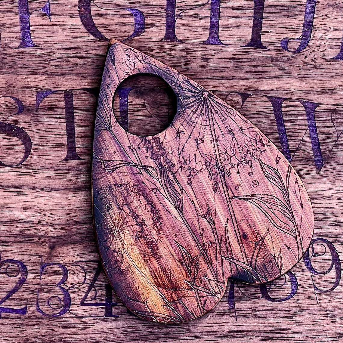 Handmade Planchette for Use With Spirit Board and Ouija Boards: Wood ...