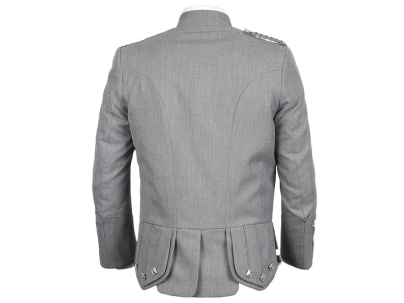 Scottish Sheriffmuir Grey Doublet Jacket With Vest - New Wedding ...