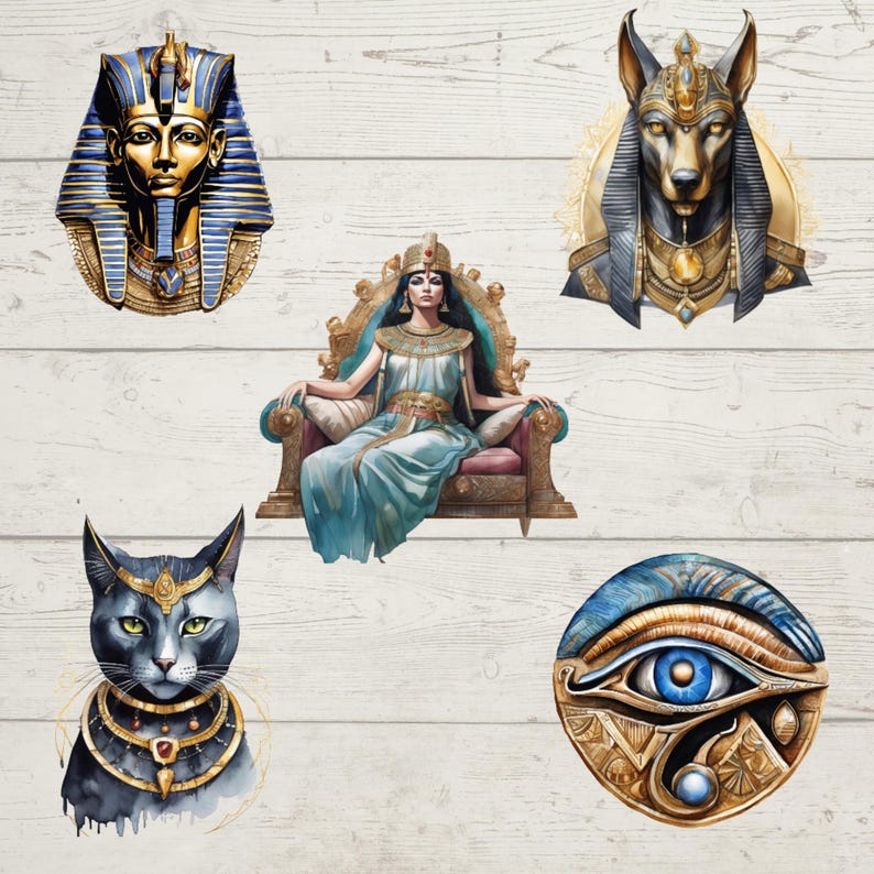 Ancient Egypt Clipart Set – 30 PNG Illustrations | Digital Download ...