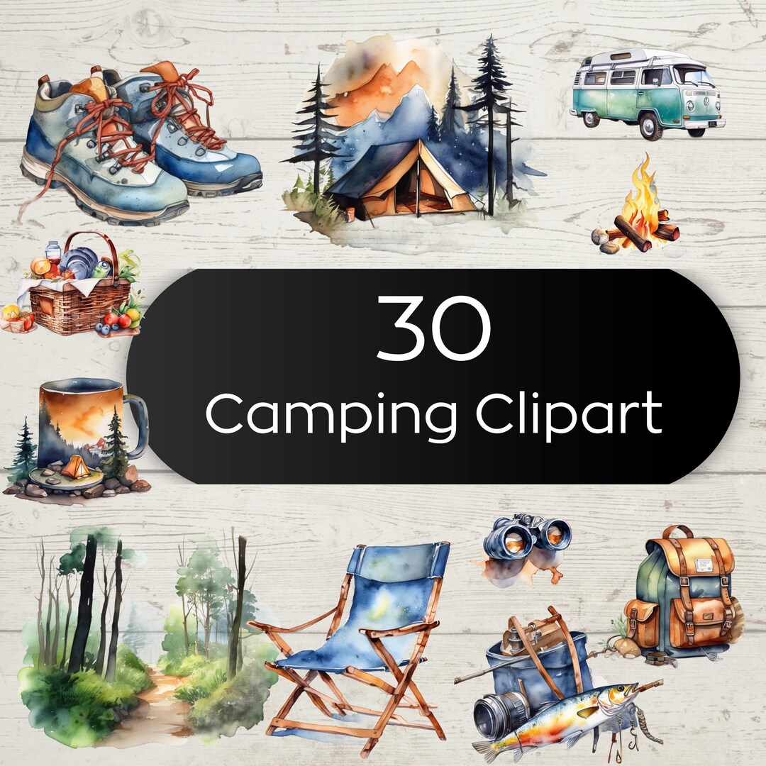 Camping Clipart Set – Digital Download - Etsy