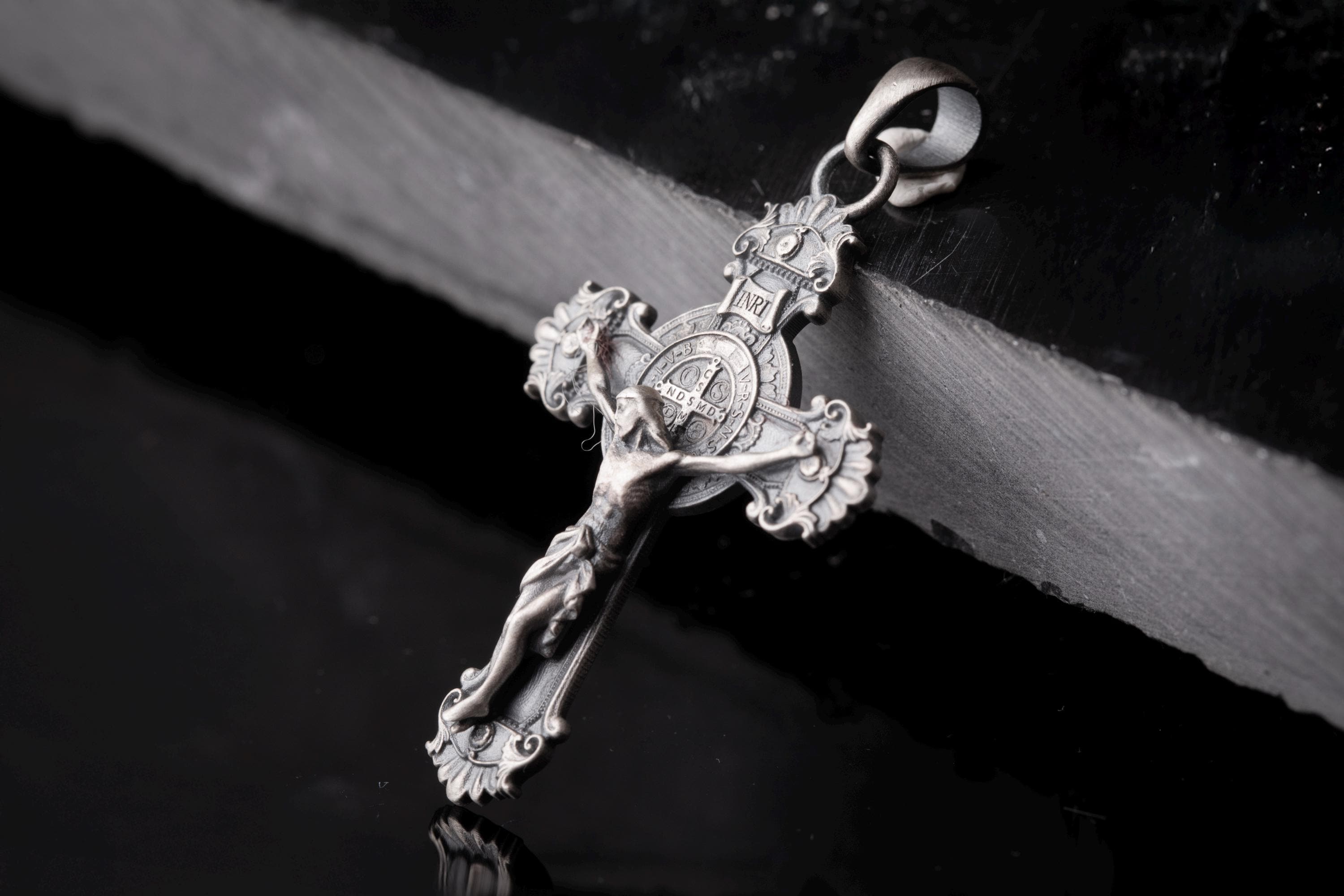 Handmade Silver Jesus Crucifix Necklace, Religious Jewelry, Christian ...