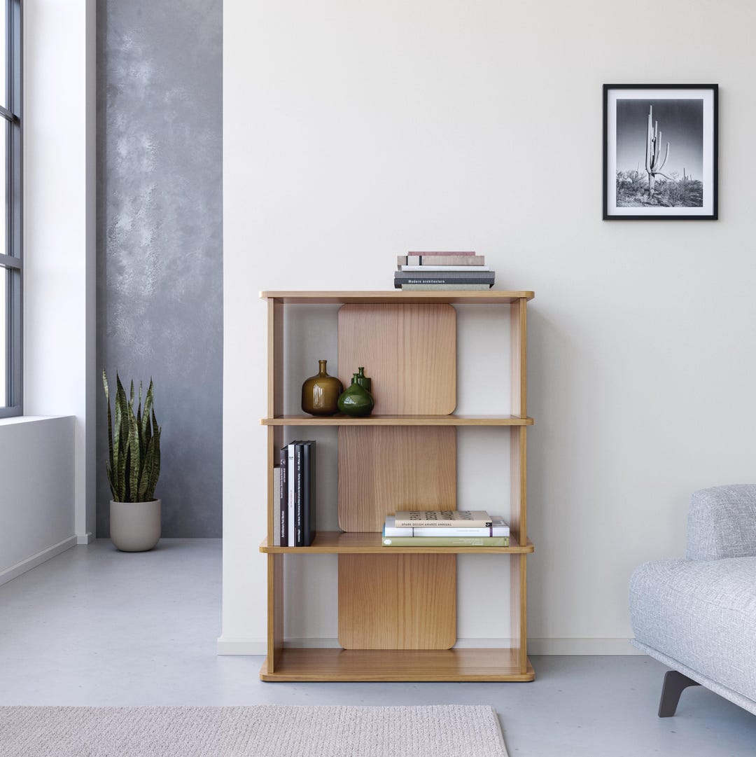 Custom-made Shelving, Solid Wood Shelving, Color of Your Choice, Room ...