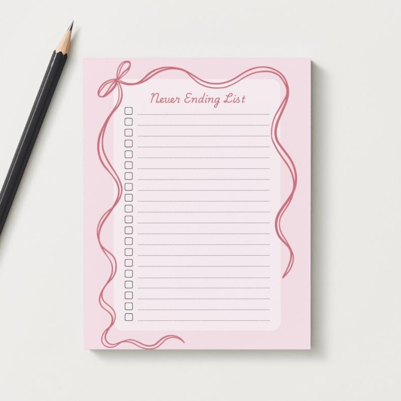Todo List Notepad Cute - Etsy