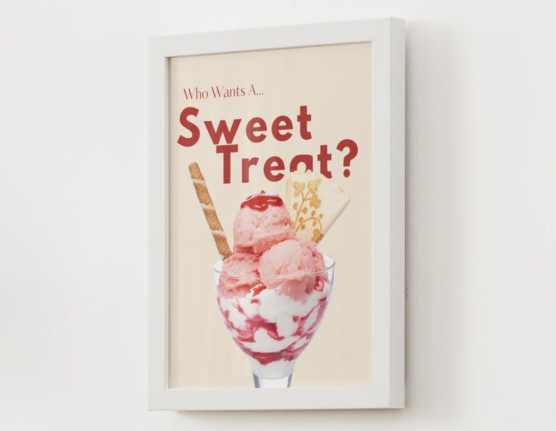 Sweet Treat Ice Cream Poster - Instant Download - Etsy