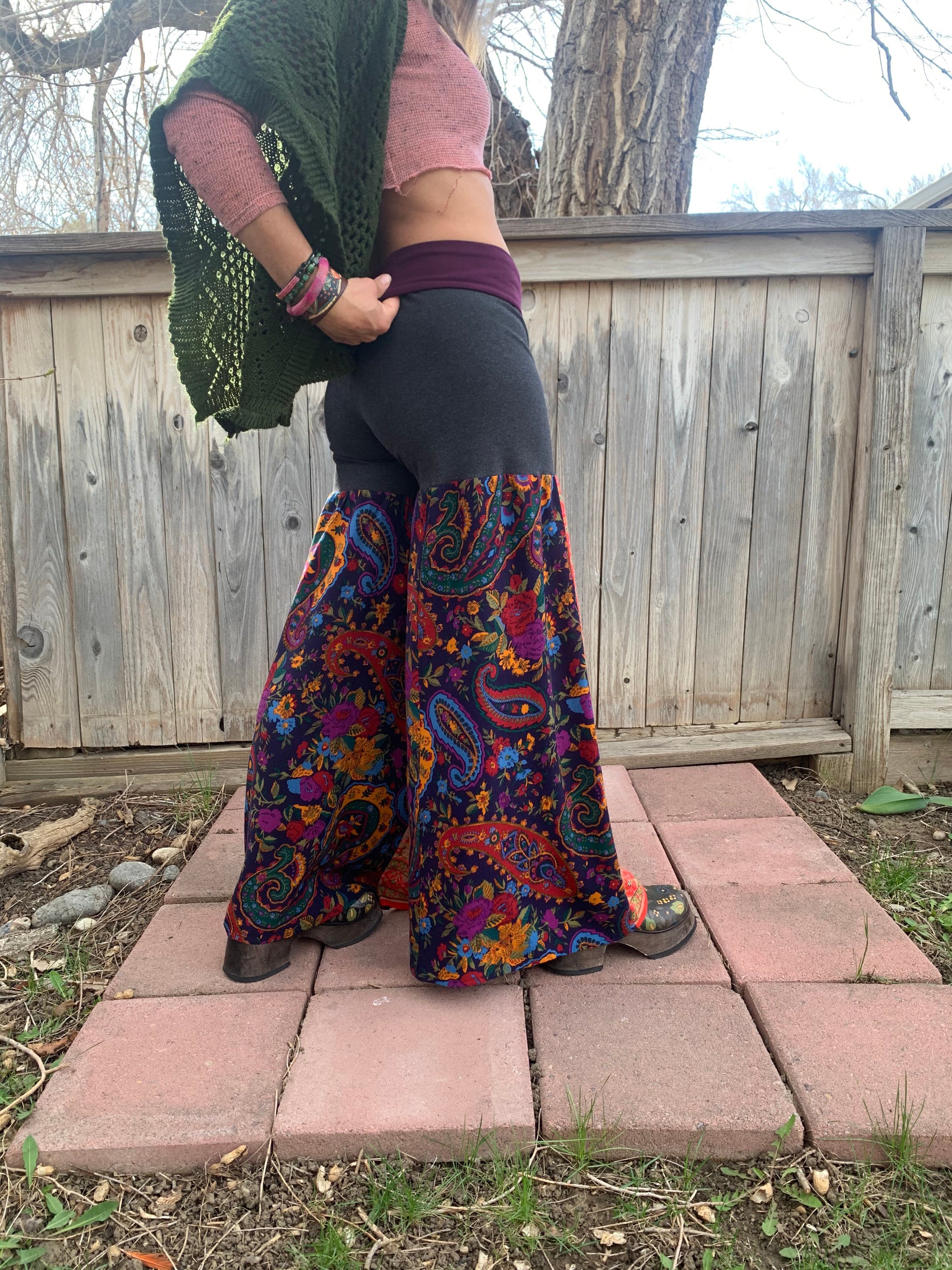 Patchwork Eco Hooper Pants M Hippie Pants Flare Pants - Etsy Australia