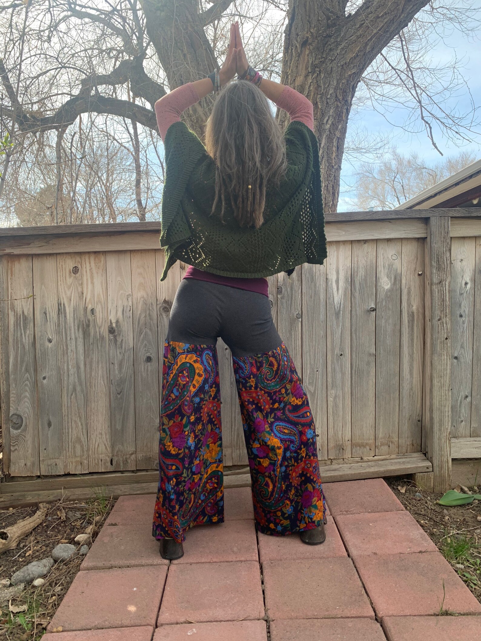 Patchwork Eco Hooper Pants, M, Hippie Pants, Flare Pants, Dance Pants ...