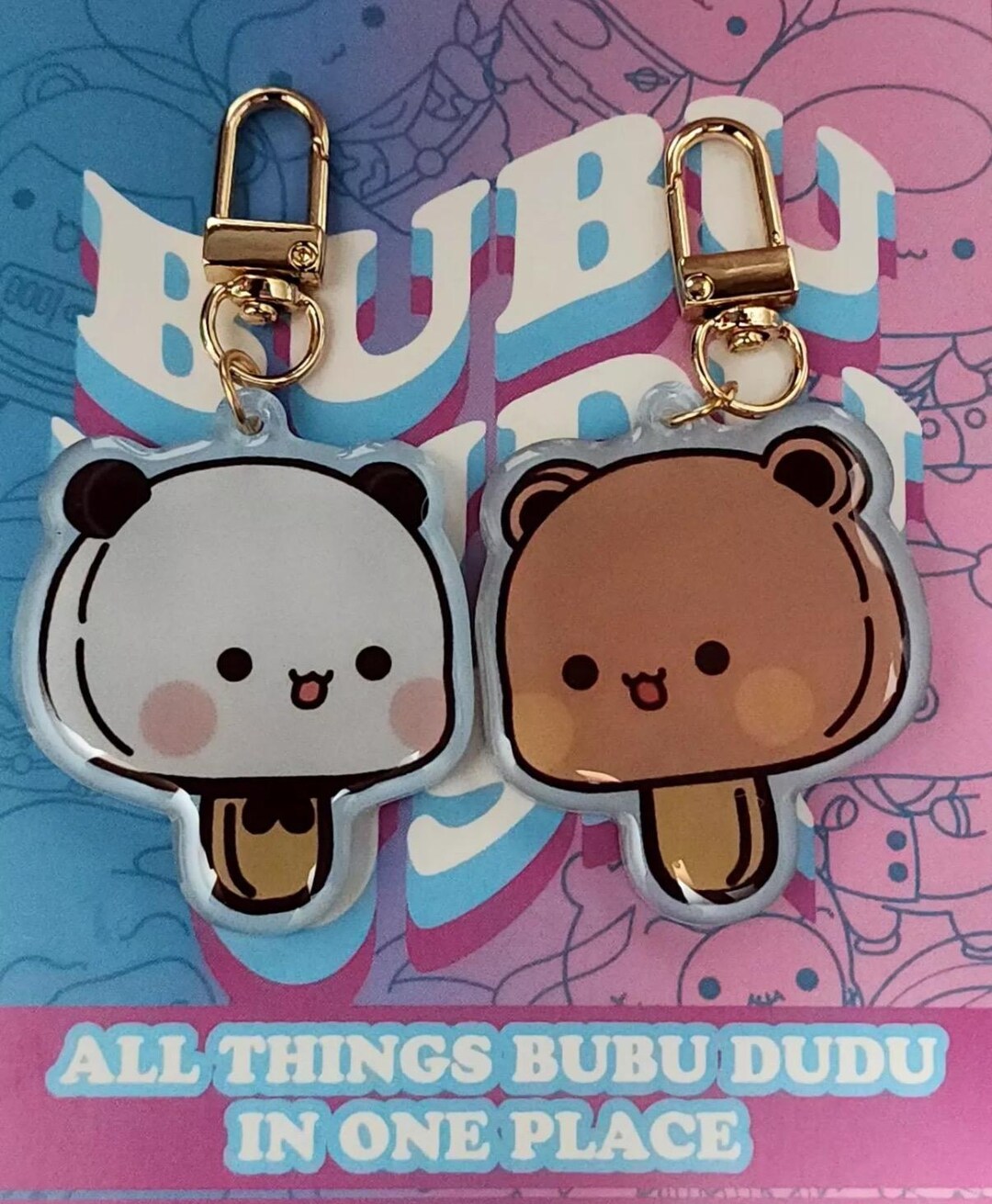 Bubu Dudu Popsicle Acrylic Keychain 2pcs - Etsy